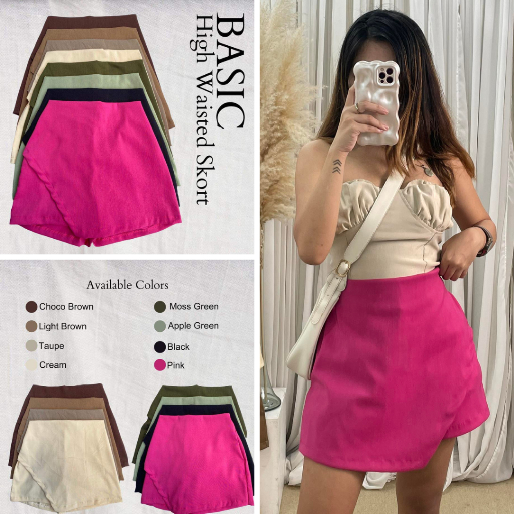 NADINE TRENDING OVERLAP PALDA SHORTS| Mall Quality High Waist ...