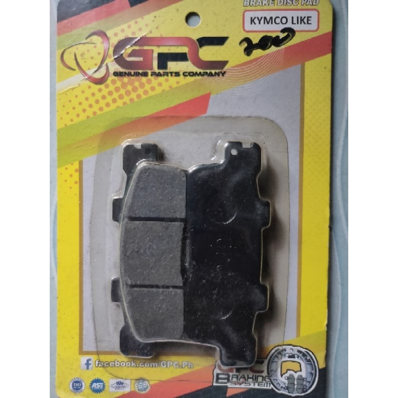 KYMCO LIKE 150 KYMCO RACING 150 KYMCO RACING KING 180i REAR BRAKE PADS ...