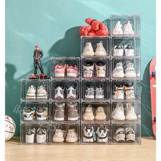 Acrylic Magnetic Front drop shoe box basketball shoe box ...