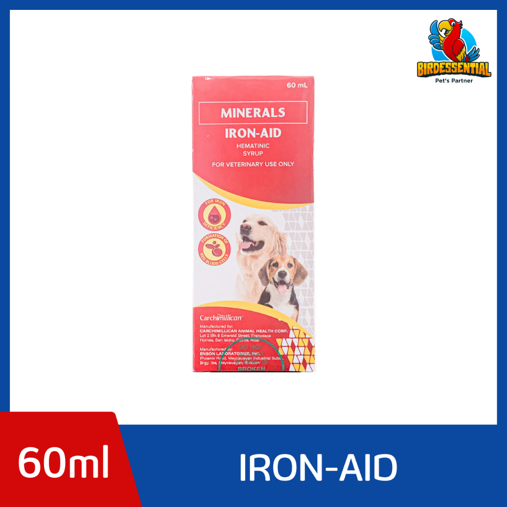 Carchimillican Iron-Aid Minerals Iron Supplement Syrup for Dogs (60ml ...