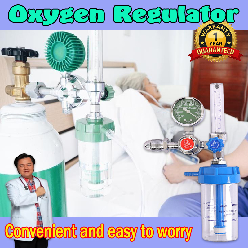 Oxyplus Medical Oxygen Regulator Set With Nasal Cannula Regulator Oxygen Tank Pressure Gauge ...
