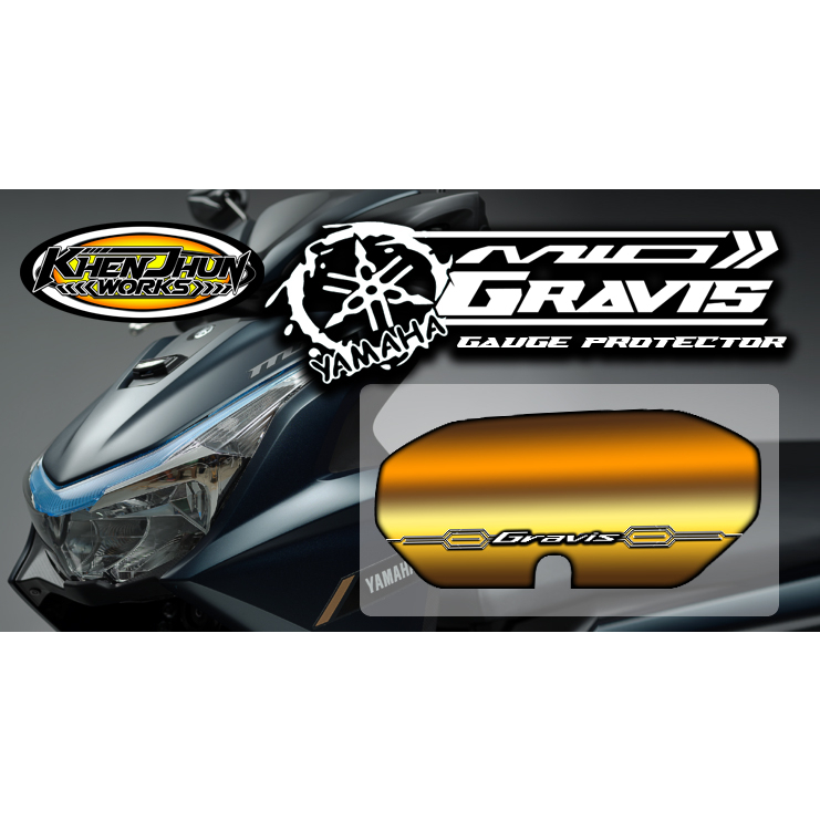 Mio Gravis V2 Gauge Protector Sticker Golden Design | Shopee Philippines