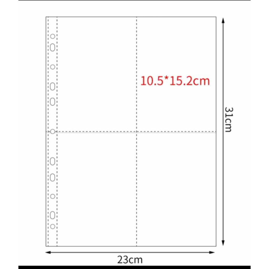 A4 9 Pocket Binder A4 Sleeves (Acid free, No PVC, Heavy duty Durable ...