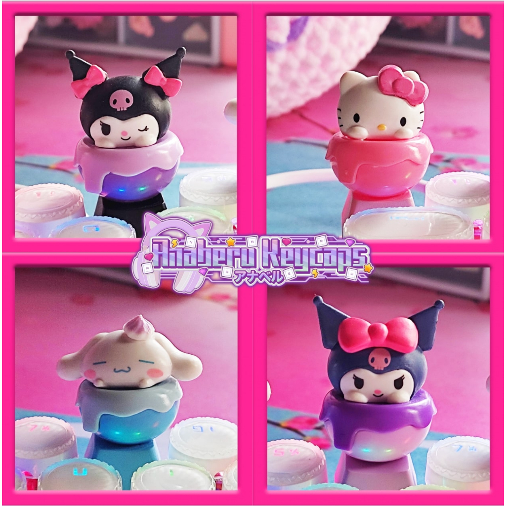 Sanrio melody kuromi hello kitty keycaps | Shopee Philippines