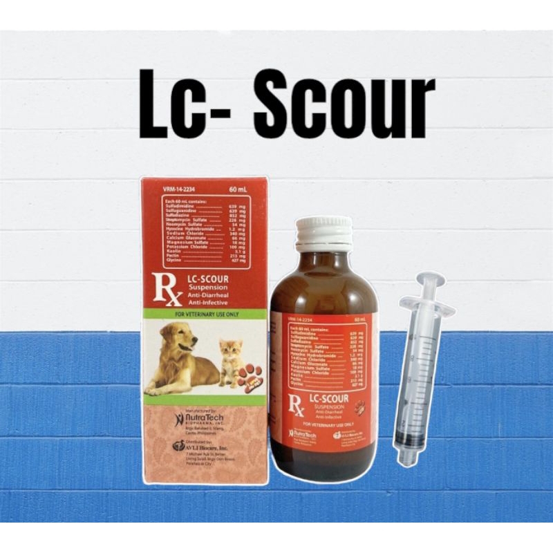 Lc Scour Oral Suspension Anti Diarrhea for pets 60ml | Shopee Philippines