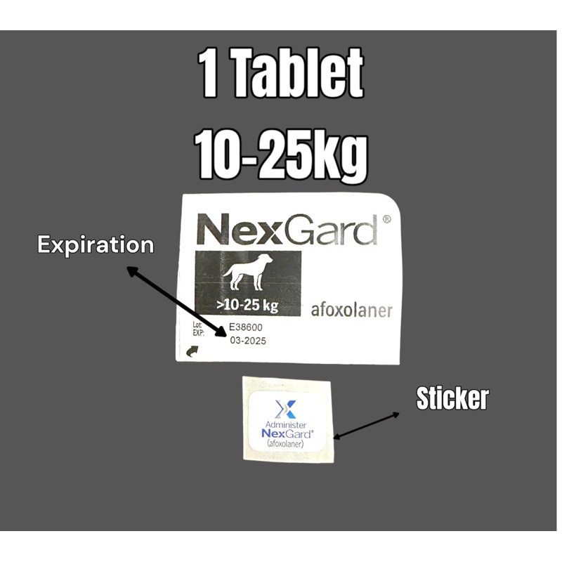 Nexgard Spectra / Nexgard Plain Chewable (1 Tablet only Free STICKER ...