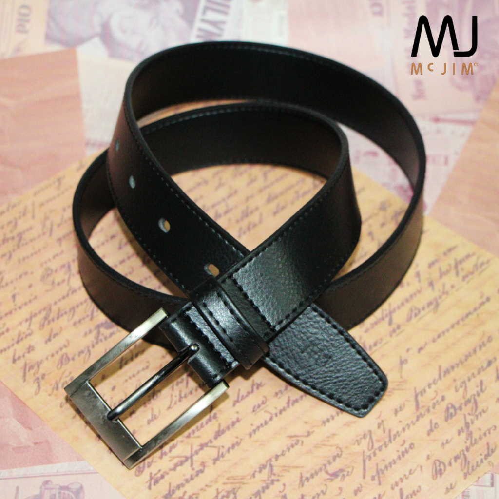 MJ by McJim Basic Leather Belt (35mm) | Shopee Philippines