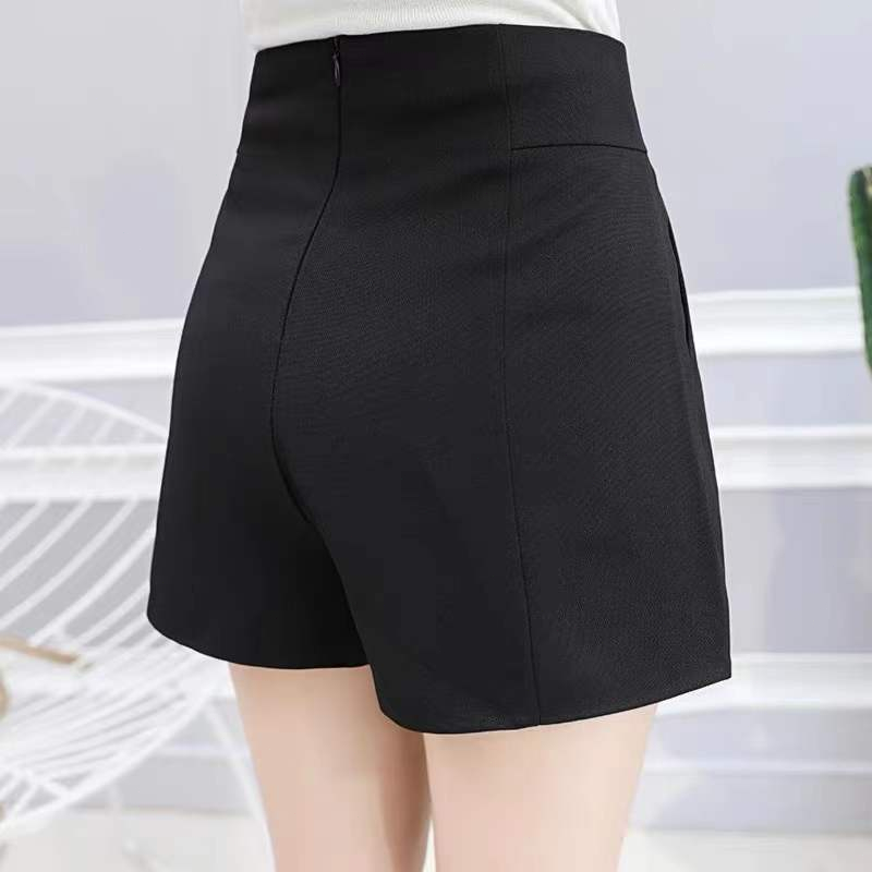 [COD]Women Korean Palda Black White High Waist Formal Shorts Walking ...