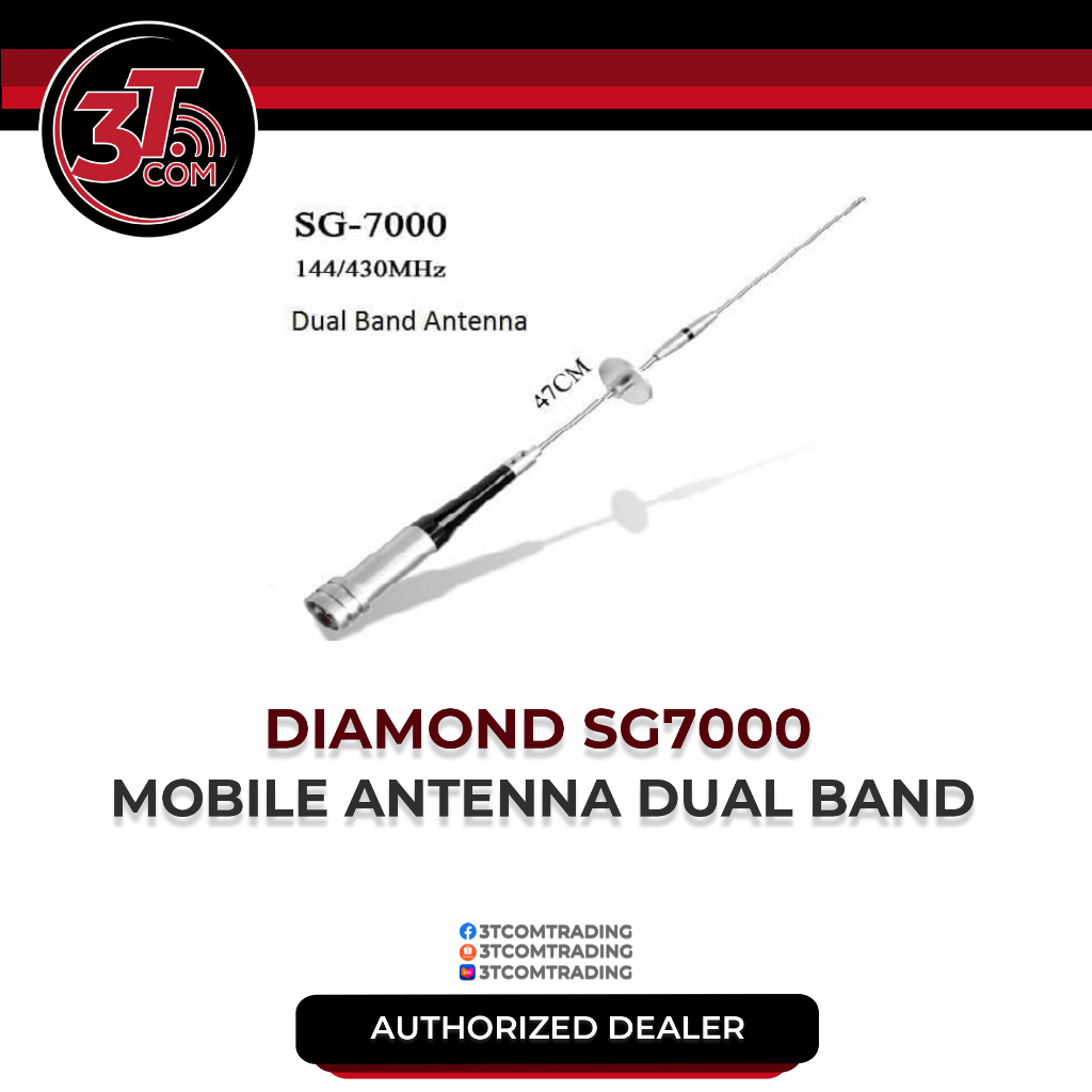 DIAMOND SG7000 MOBILE ANTENNA and DUAL BAND ORIGINAL AND CHINA | Shopee ...