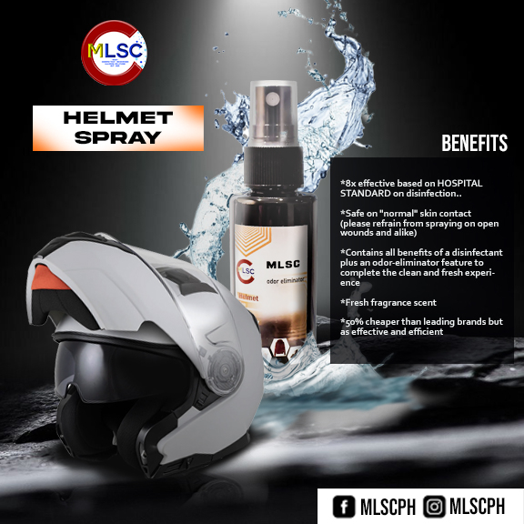 MLSC Helmet Spray 60ml | Shopee Philippines