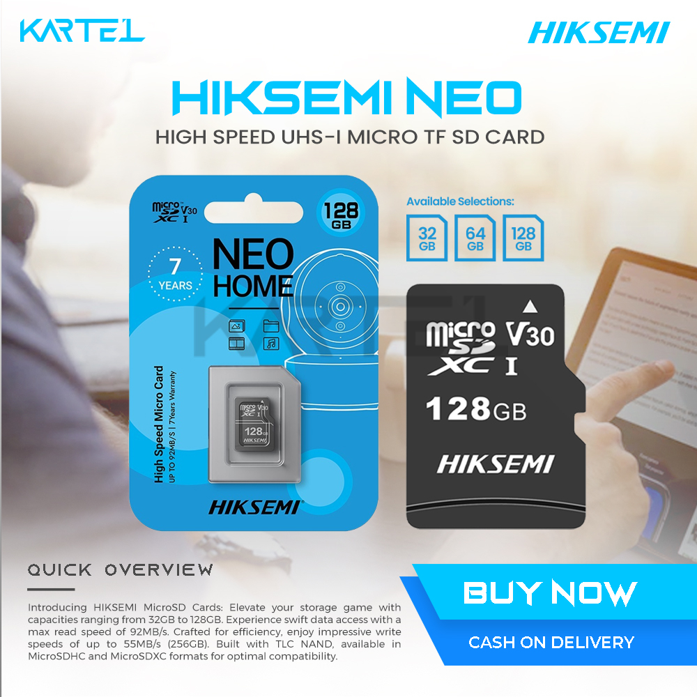 HIKSEMI Neo Home Memory Card Class 10 Camera Phone High Speed UHS-I Micro | Shopee Philippines