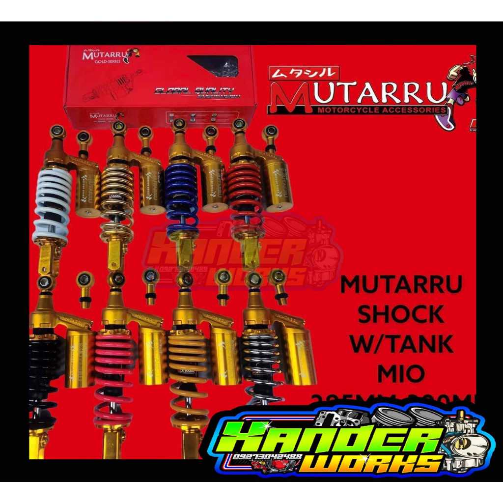 MUTARRU SHOCK WITH TANK 285-300mm FOR MIO / BEAT / CLICK / MIO I 125 ...