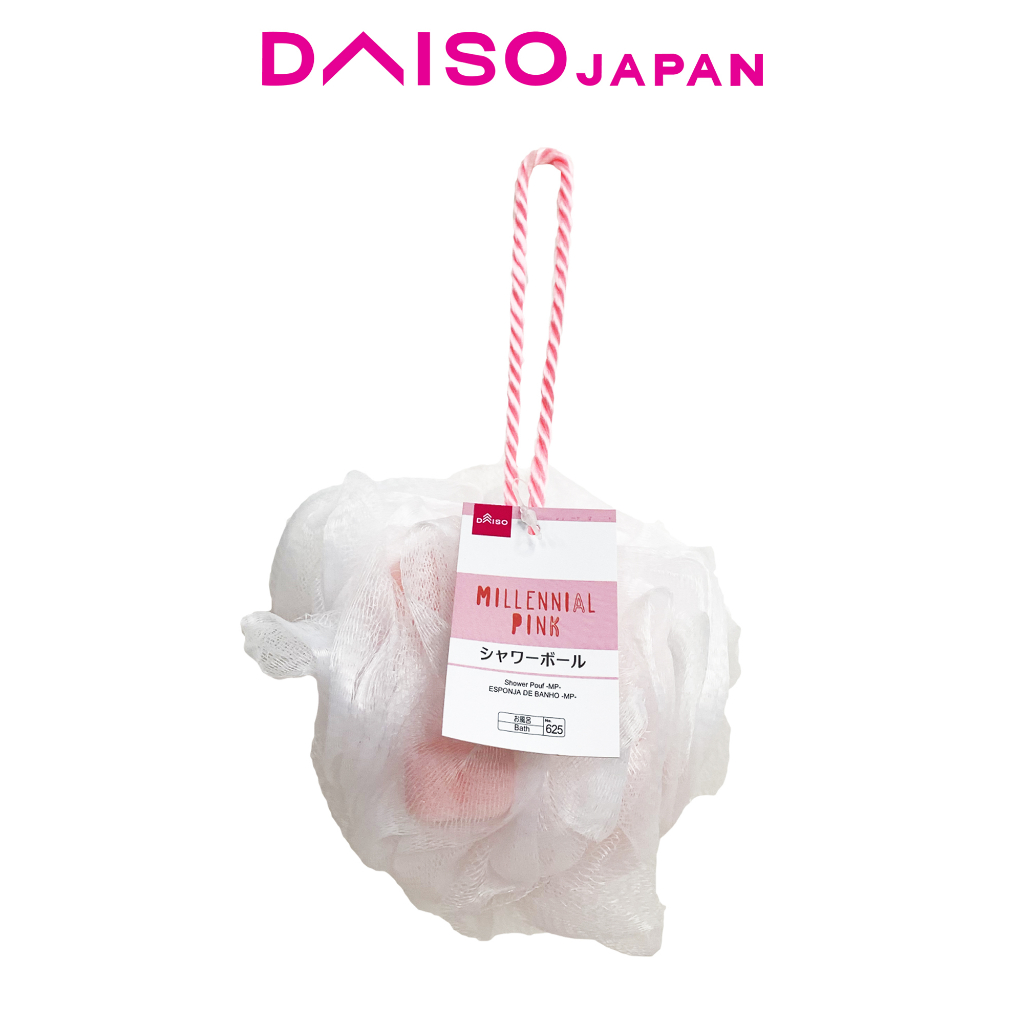 Daiso Soft Shower Loofah with Bath Sponge | Shopee Philippines
