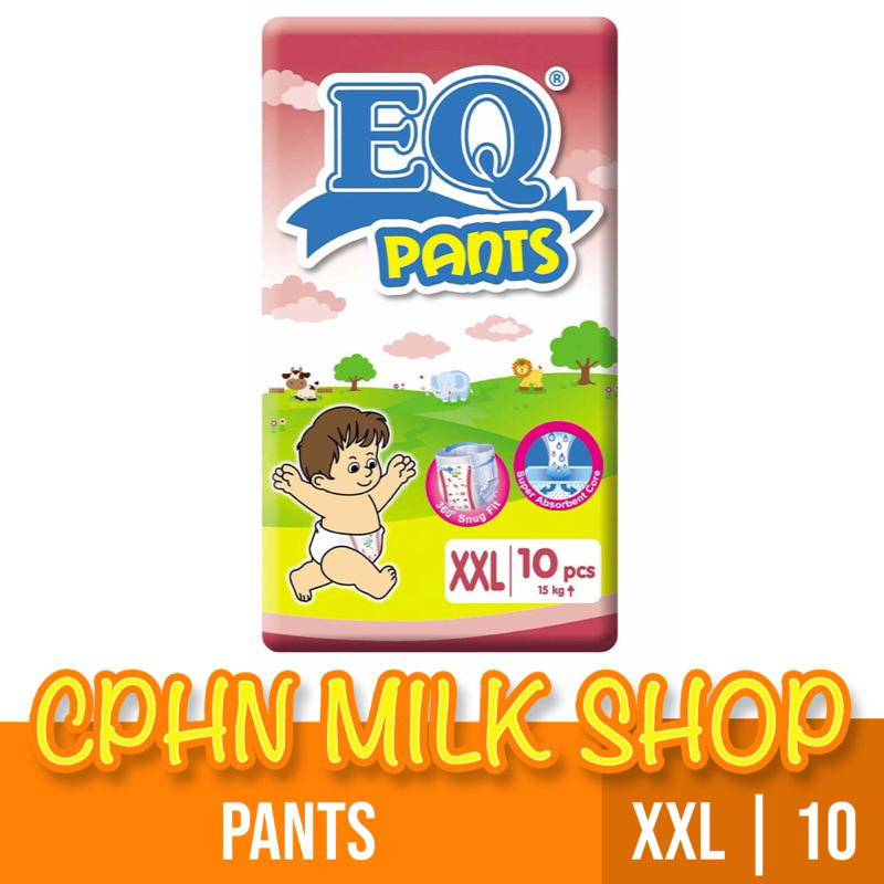 EQ Pants Baby Diapers Budget Pack XXL 10 | Shopee Philippines