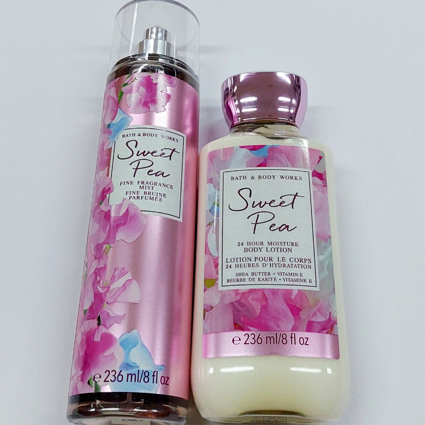 Bath & Body Works Sweet Pea 236ml lotion l mist for women | Shopee ...
