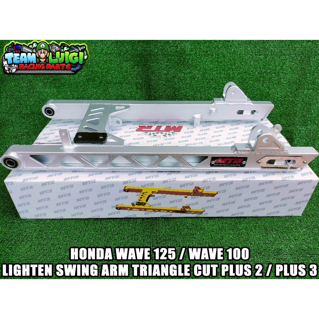 MTR LIGHTEN SWING ARM TRIANGLE CUT PLUS 3 INCHES FOR HONDA WAVE 125 ...