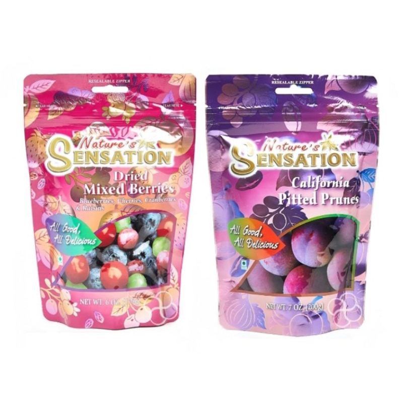 (COD) NATURES SENSATION PITTED PRUNES & MIXED BERRIES 200g & 170g | Shopee Philippines