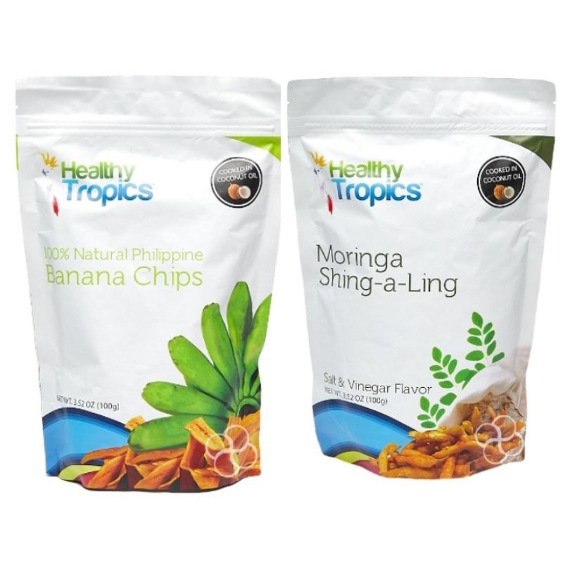(COD) HEALTHY TROPICS MORINGA SHING-A-LING & BANANA CHIPS 100g | Shopee ...