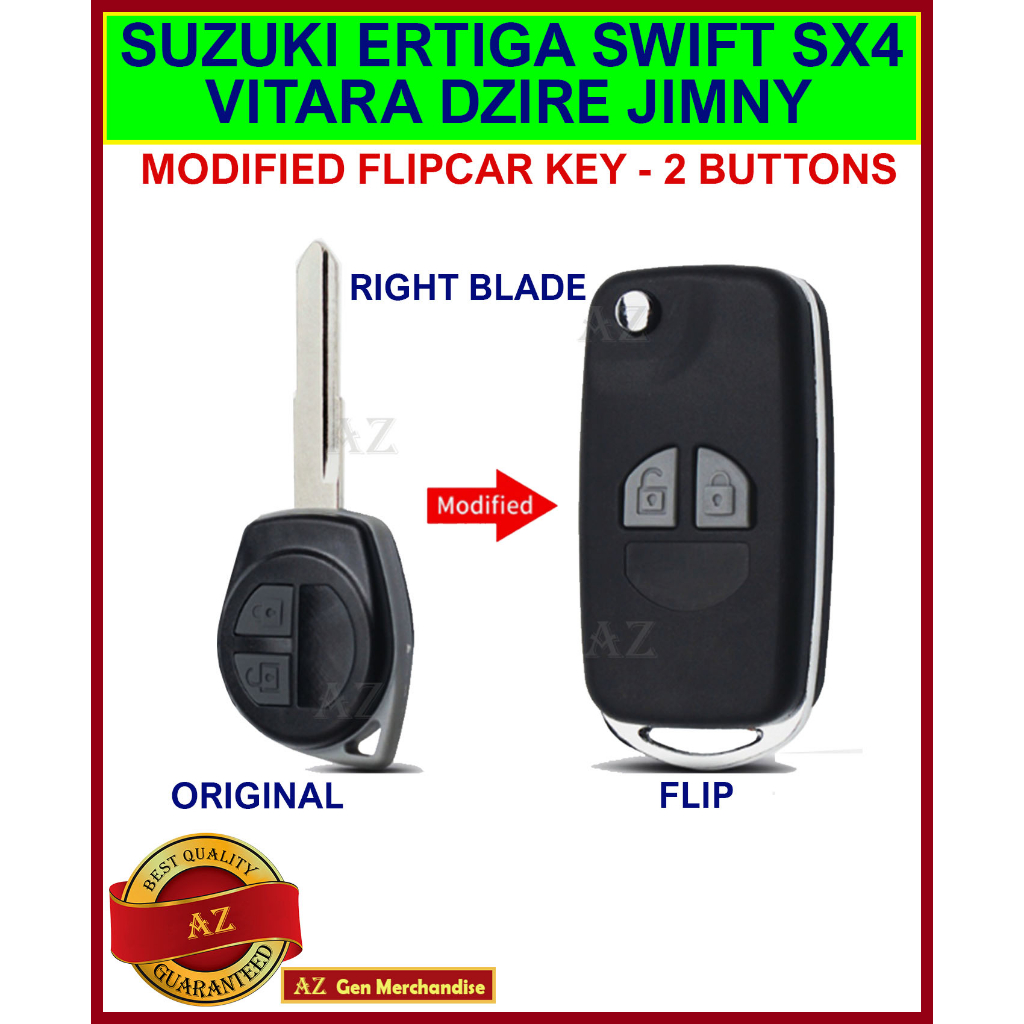 AZ Modified Flip Car Key for Suzuki Ertiga Swift SX4 Vitara Dzire Jimny ...