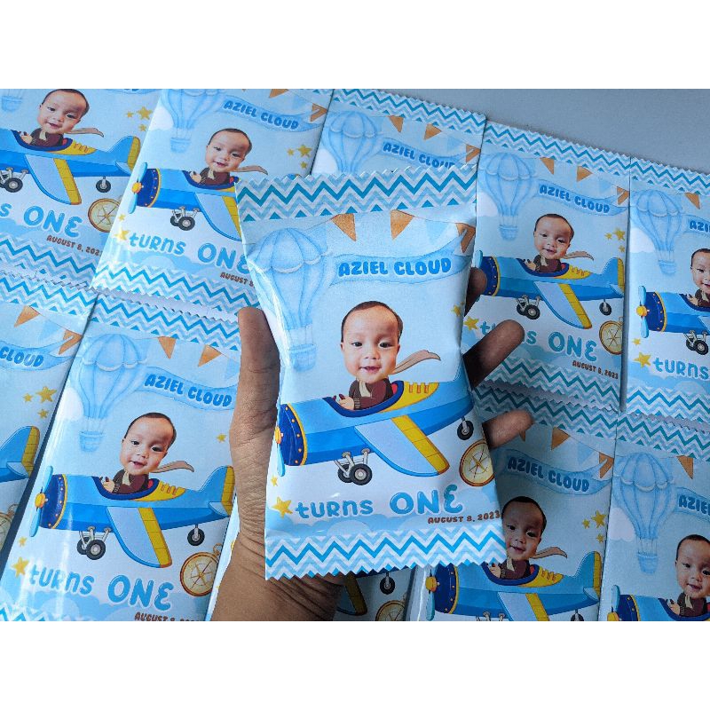 Pilot Chip bags Airplane loot bags Customized Birthday souvenir pilot ...