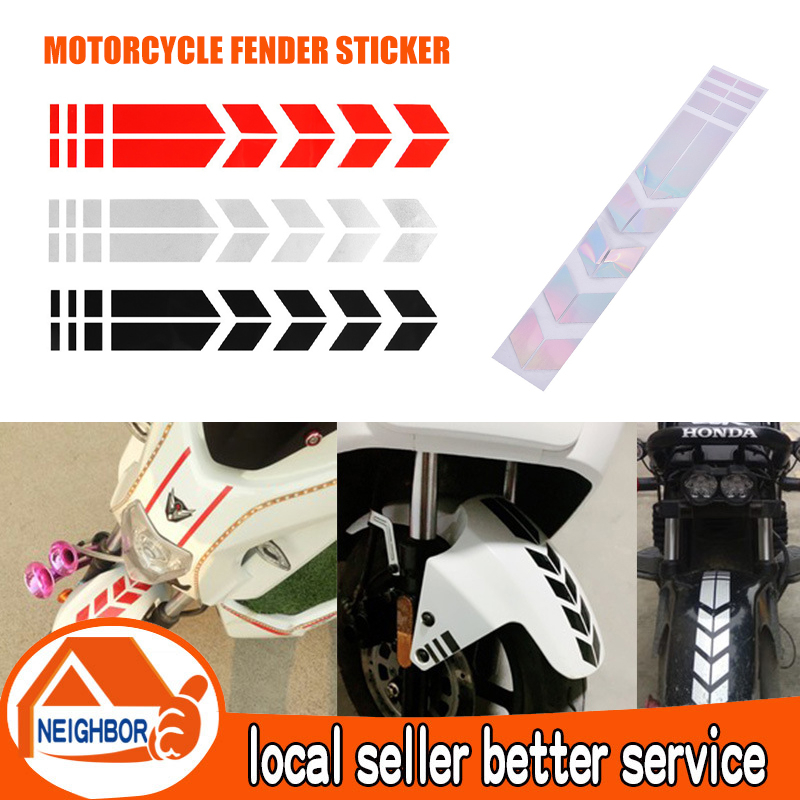 Motorcycle Mudguard Car Stickers Reflective Tape Safety Warning ...