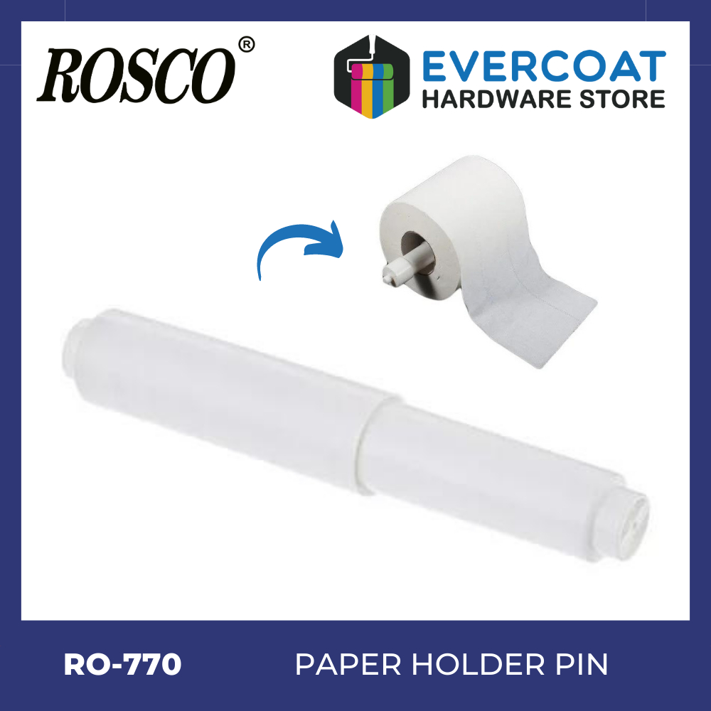 RO-770 Rosco Retractable Plastic Toilet Paper Holder Pin | Shopee ...