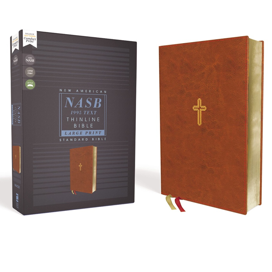 NASB LARGE-PRINT THINLINE BIBLE, RED LETTER EDITION--SOFT LEATHER-LOOK ...