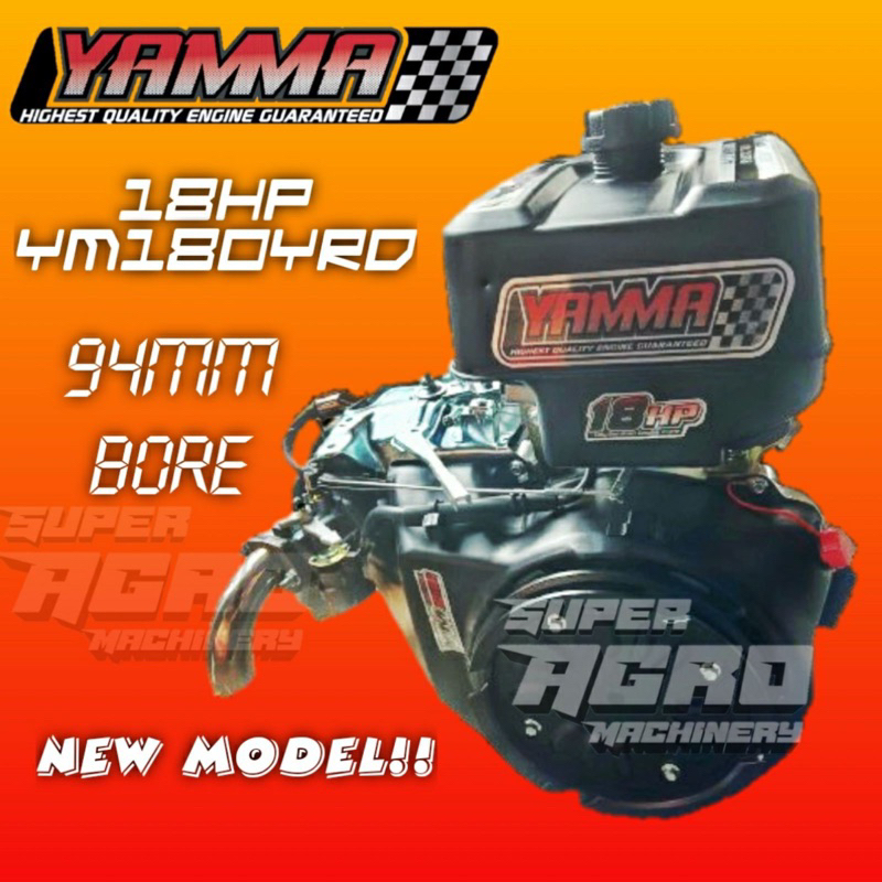 Yamma 18hp gasoline engine high speed YM180YRD 94mm bore | Shopee ...