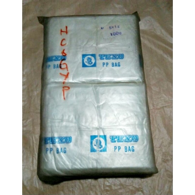 Texo Plastic Bag 5"x12" per Pack (1000's) | Shopee Philippines