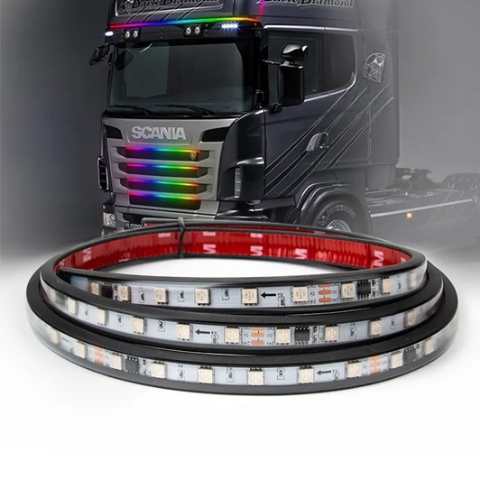 1 Pc - RGB 12 & 24V Colorful Grill Led Strip Light/Signal Light For All ...