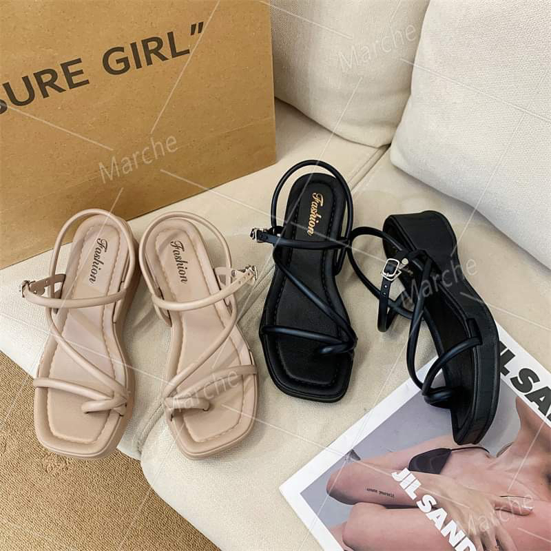 Marche 2023 summer new women's outer wear lace-up fashion versatile ...