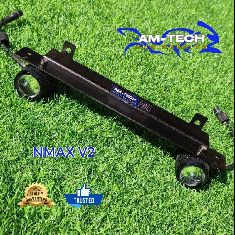 NMAX V2 MDL Mini Driving Light Bracket by Am-Tech Engineering | Shopee ...