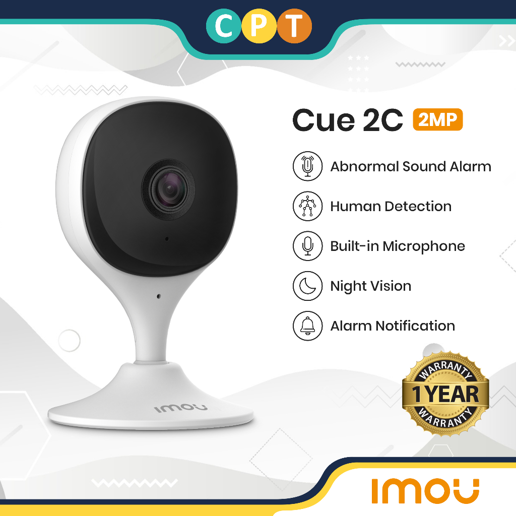 IMOU Cue 2C 2MP IPC-C22CN-D Full HD Indoor WiFi IP Camera with Night Vision | CCTV Camera ...