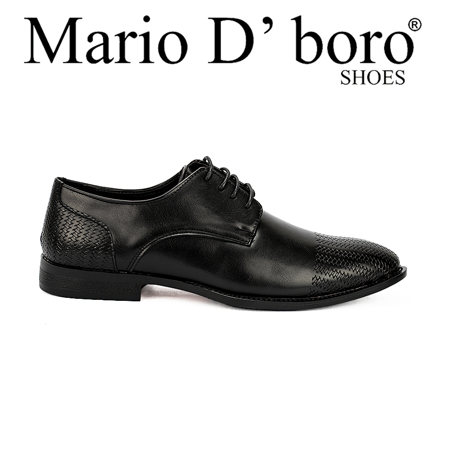 Mario D' Boro Men's Formal Shoes Mw 22678 Black C23 | Shopee Philippines