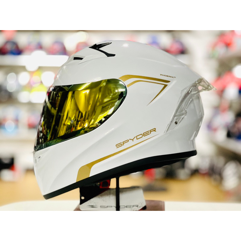 Spyder Phoenix+ V2 Full-face Single Visor Helmet w/ FREE CLEAR VISOR ...