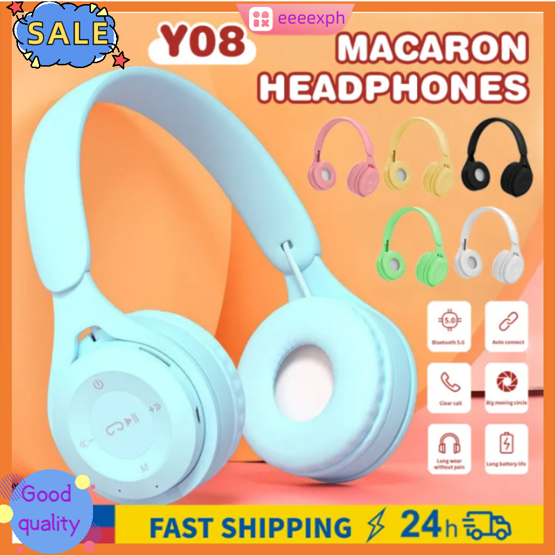 Bluetooth wireless Y08 Over-ear Headphoner Ear Headphone Head Mounted ...