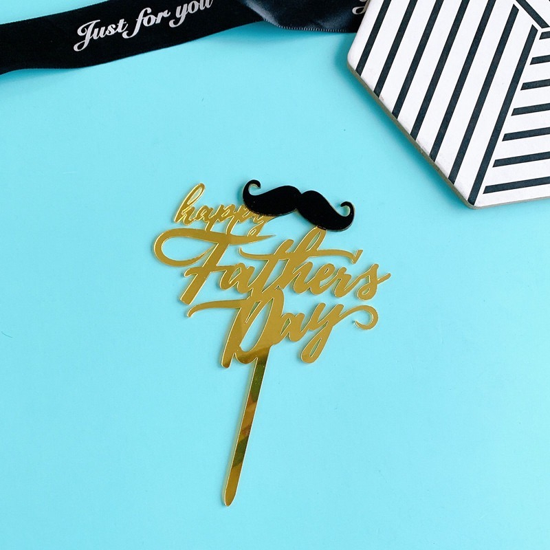 Happy Father's Day Topper Fathers Day Topper Cake Topper Acrylic Topper ...