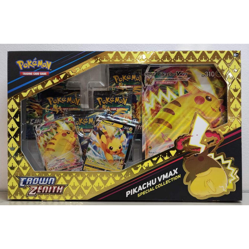 Pokemon TCG Crown Zenith Pikachu VMAX Special Collection | Shopee ...