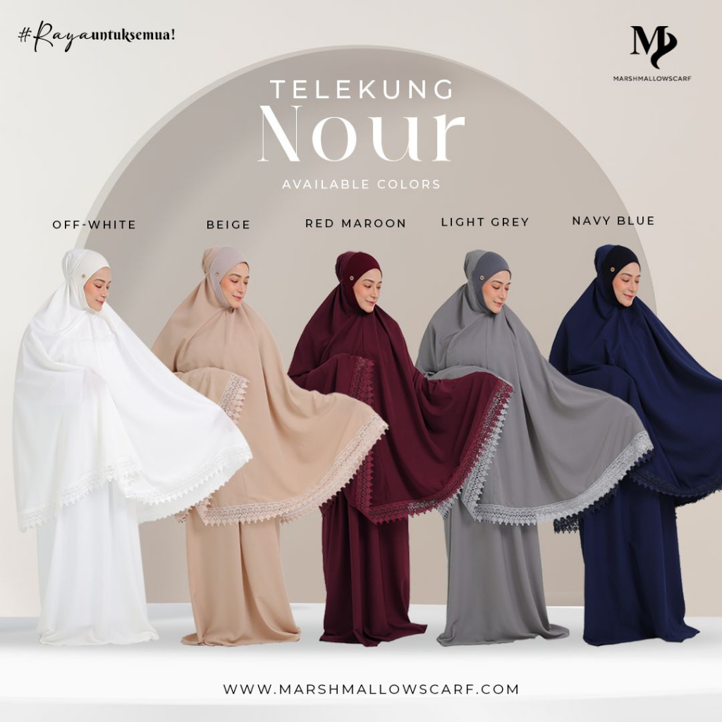Marshmallowscarf's Prayer Wear/ Mokna (Telekung Nour) (W/o\O LACE but ...