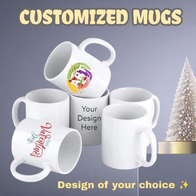 CUSTOMIZED MUGS WHITE sublimation | Shopee Philippines