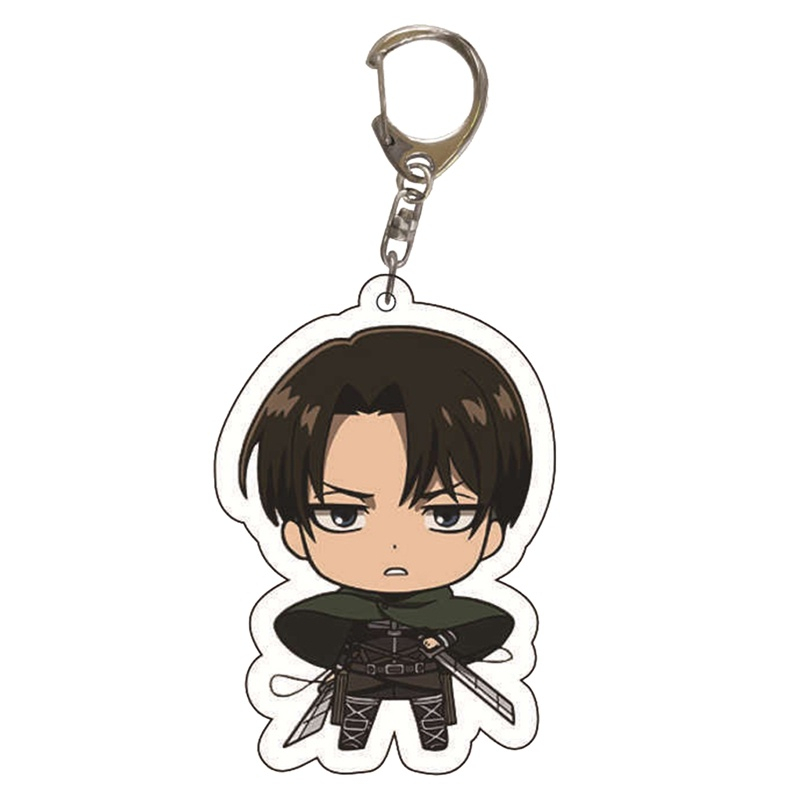 AOT Attack On Titan Keychains Key Ring Anime Collectibles Levi Eren ...
