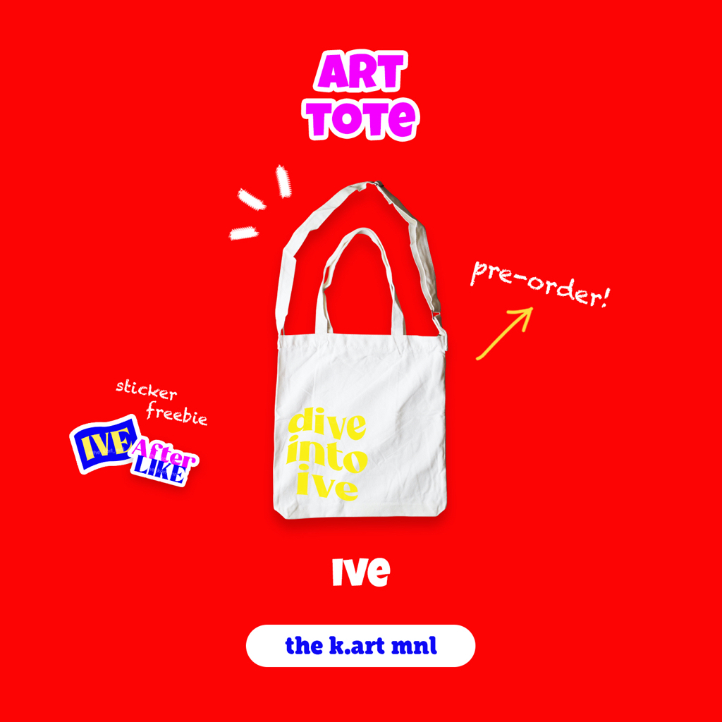 IVE DIVE INTO IVE Ver. ART TOTE | Shopee Philippines