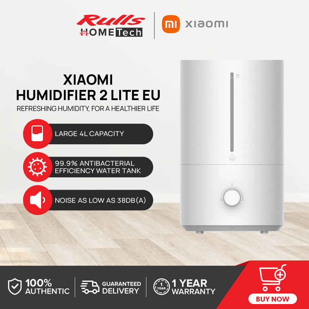 Xiaomi Humidifier 2 Lite EU | 4L capacity | 99.9% antibacterial efficiency | Noise as low as ...