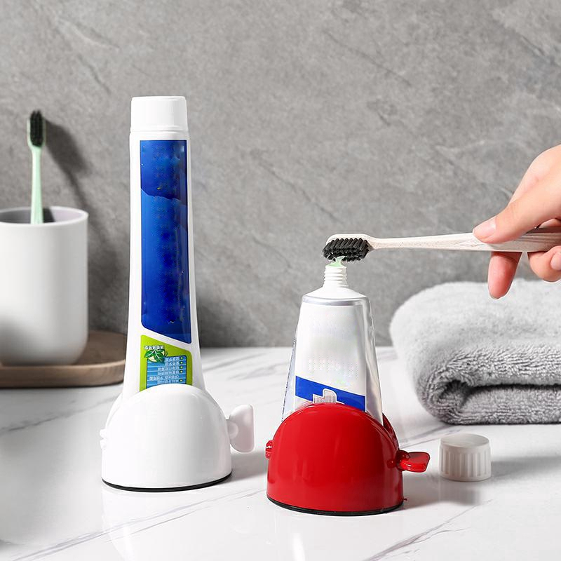 White/Red Multi-function Toothpaste Squeezer Toothpaste Dispenser ...