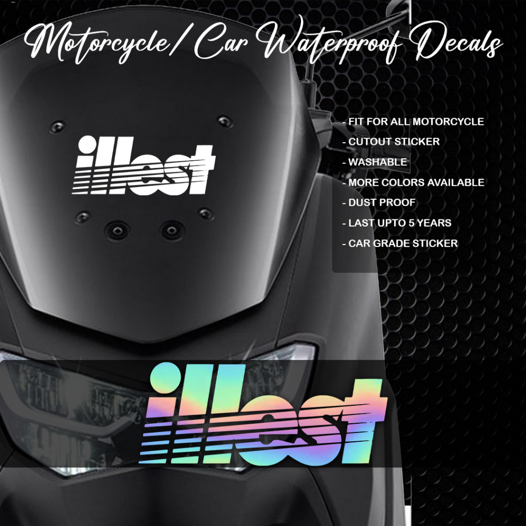 illest Motorcycle & Car Sticker Decals Vinyl High Adhesive Weather ...