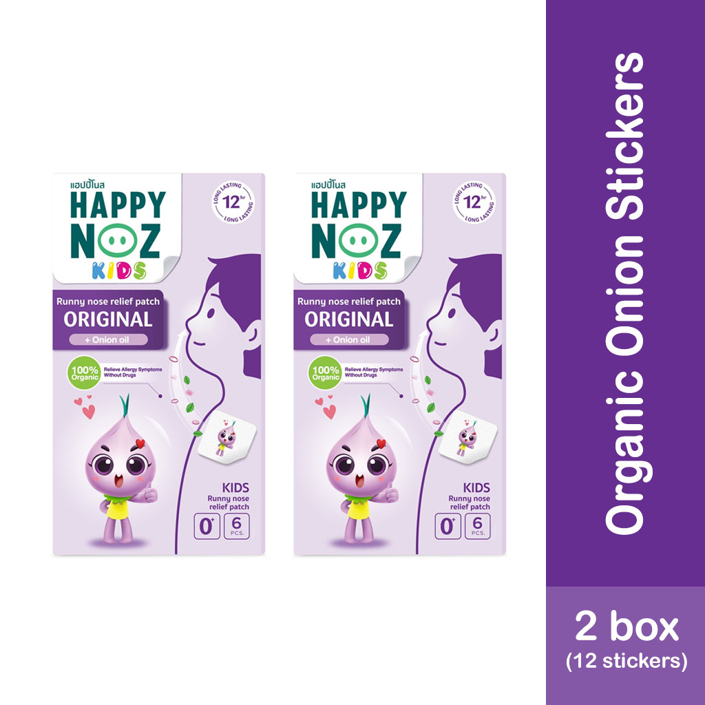Happy Noz Organic Onion Sticker Oil Patch - Original Formula - Purple ...