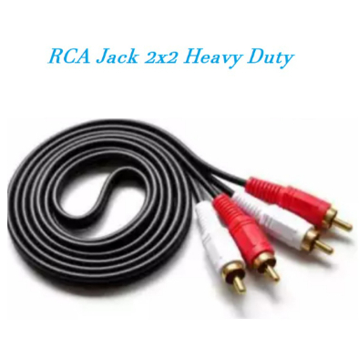 2x2 jack RCA Jack Male to Male Cord Stereo Audio Jack Cable Twin Phono ...