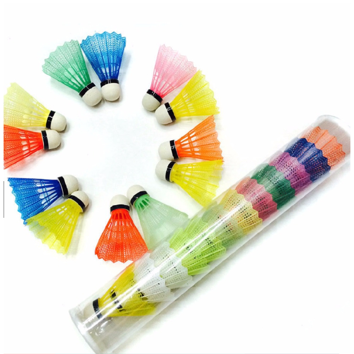 3Pcs Colorful Badminton Feather Balls Shuttlecocks Random Color Games ...