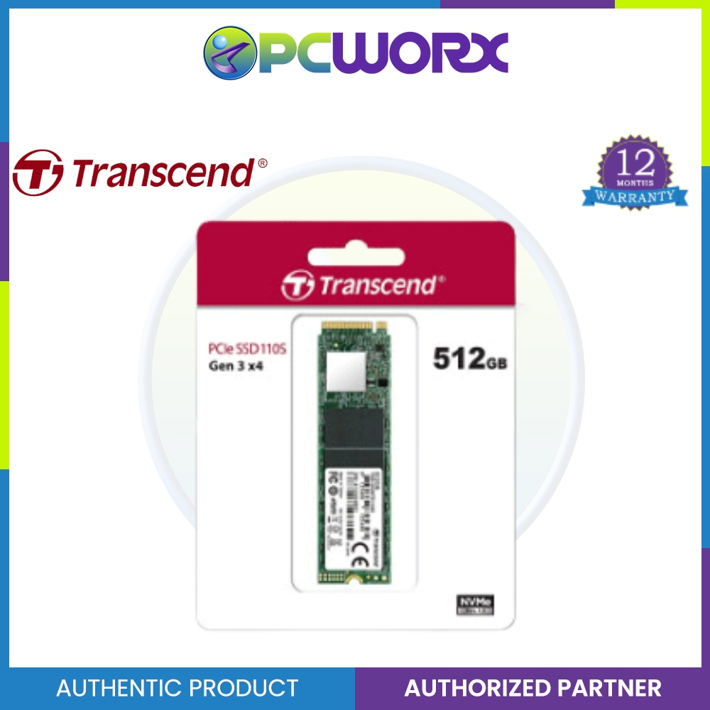 Transcend 110S 512GB M.2 Nvme SSD PCIe Gen3X4 (TS512GMTE110S) | Shopee ...