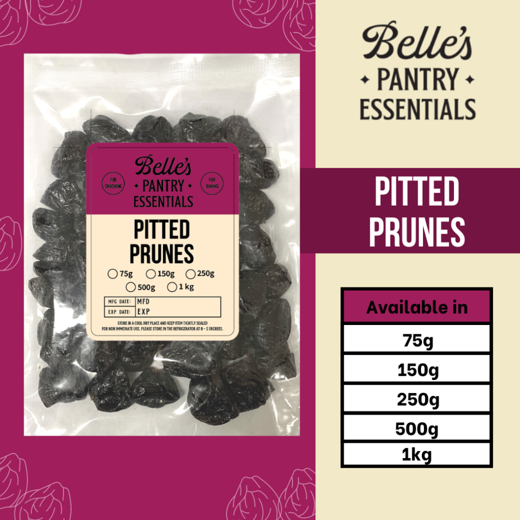 Belle's Dried Pitted Prunes 250g - 1kg | Shopee Philippines